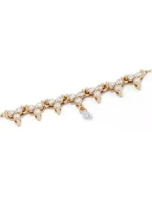 PERSEE 18kt Gold Triangle Diamond Tennis Necklace