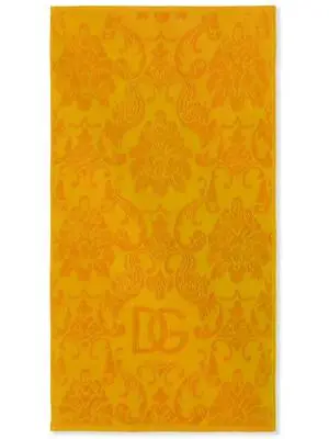 Dolce & Gabbana Terry Cotton Towels - Orange