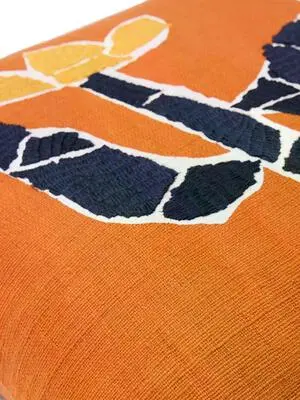 THE CONRAN SHOP Solitary Flower Cushion - Orange