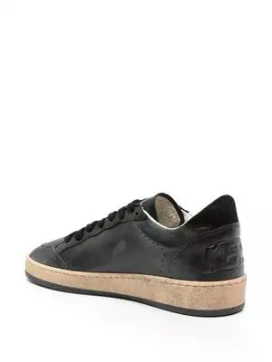 GOLDEN GOOSE Ball Star Trainers In Nappa With Glitter Star And Suede Heel Tab
