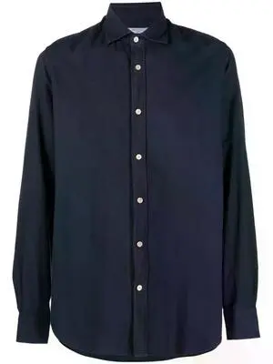 Boglioli Long-sleeve Buttoned Shirt - Blue