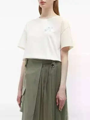 MUSIUM DIV. Cotton T-shirt With Graphic Print - Neutrals