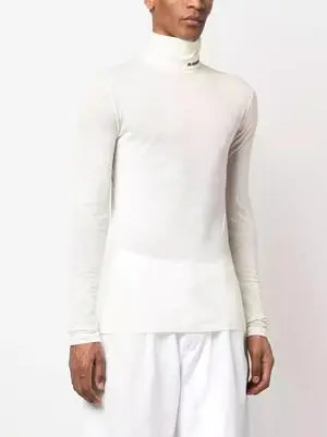 JIL SANDER Logo-print Roll Neck Jumper
