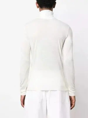 JIL SANDER Logo-print Roll Neck Jumper