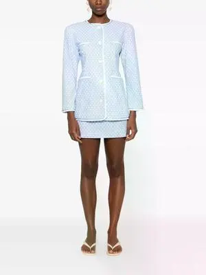 ROWEN ROSE Polka-dot Jacket - Blue