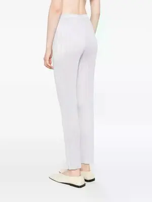 Issey Miyake Slim-fit Pleated Trousers