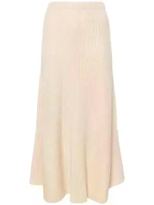 FORTE_FORTE Ribbed-knit Midi Skirt