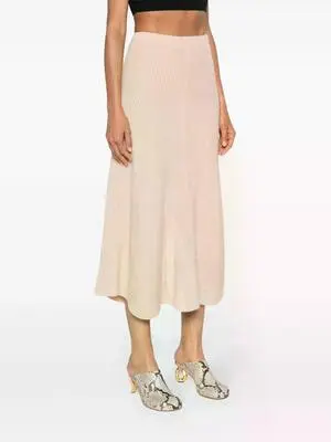 FORTE_FORTE Ribbed-knit Midi Skirt