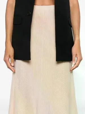 FORTE_FORTE Ribbed-knit Midi Skirt