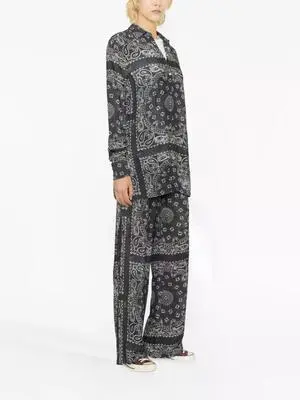 GOLDEN GOOSE Bandana Print Shirt - Grey