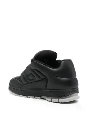 Axel Arigato Area Puff Sneakers In Calf Leather - Black