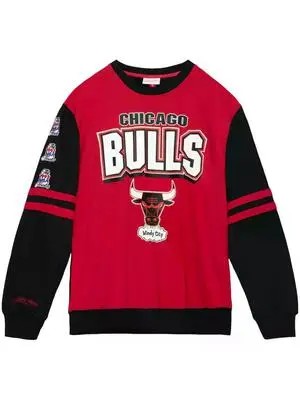 Mitchell & Ness Chicago Bulls Crewneck Sweatshirt - Red
