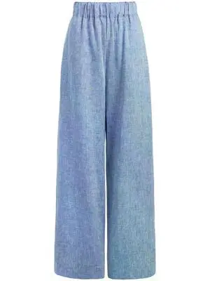 Bondi Born Denim Organic Linen High-waisted Trousers