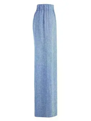 Bondi Born Denim Organic Linen High-waisted Trousers