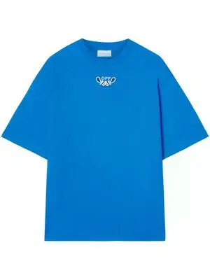 Off-White Arrow Bandana-embroidered Cotton T-shirt