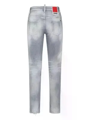 Dsquared2 Jennifer Mid-rise Skinny Jeans - Grey