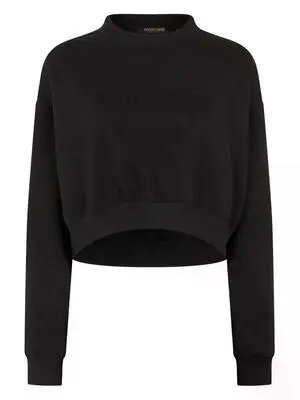 Roberto Cavalli Cropped Sweatshirt - Black