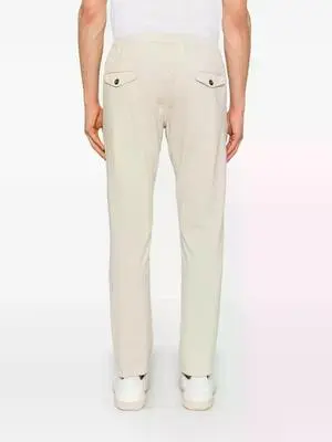 Eleventy Tapered Trousers With Drawstring Waist - Neutrals