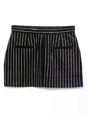 Alex Perry Crystal-embellished Velvet Mini Skirt - Black