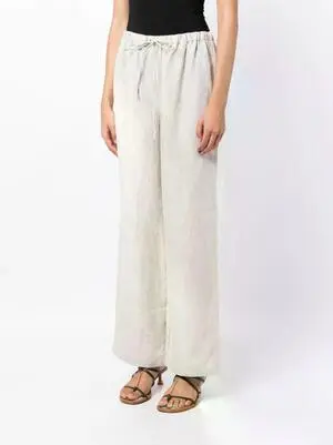 REFORMATION Olina Straight-leg Linen Trousers - Neutrals