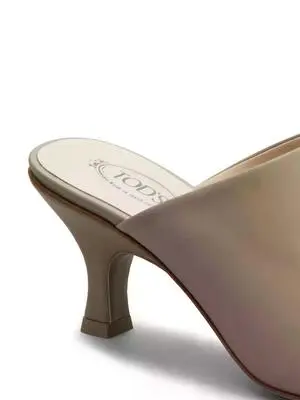 TOD'S 65mm Leather Mules - Neutrals