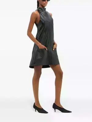 COURREGES Sleeveless Vinyl A-line Dress