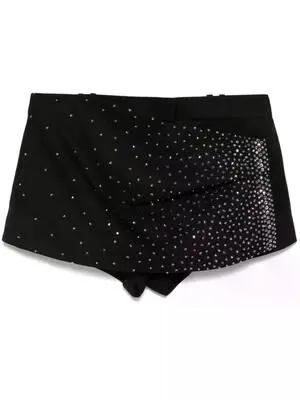 Attico Embellished Shorts - Black