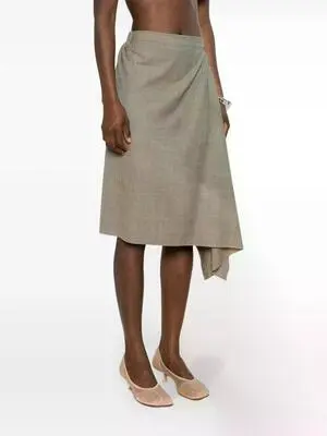 LITKOVSKA Asymmetric Midi Skirt