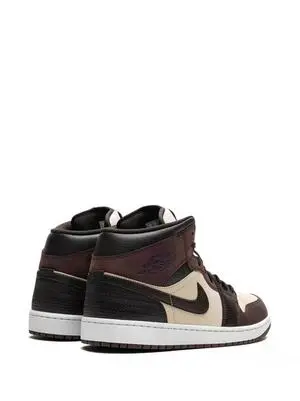 JORDAN 1 Mid Se Velvet Sneakers - Brown