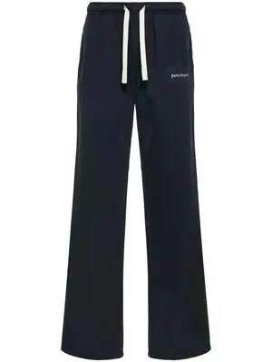Palm Angels Mid-rise Straight-leg Trousers - Blue