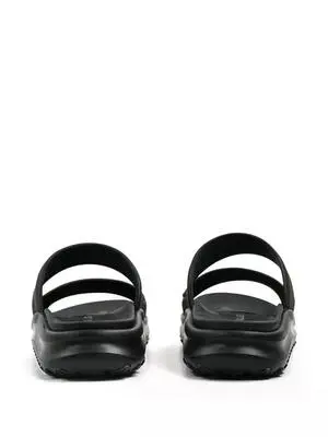 Karl Lagerfeld Logo Print Slip-on Slides - Black