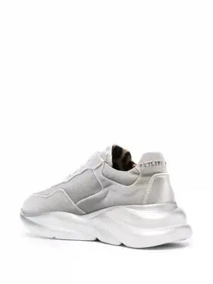 Philipp Plein Velvet Runner Metallic-effect Sneakers