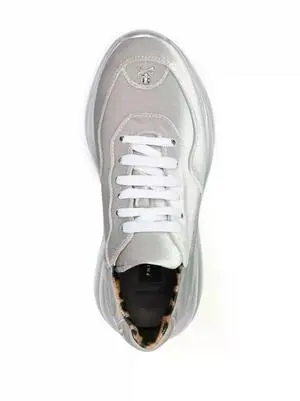 Philipp Plein Velvet Runner Metallic-effect Sneakers