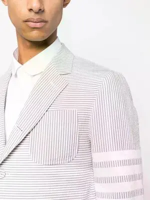 Thom Browne Striped Single-breasted Blazer