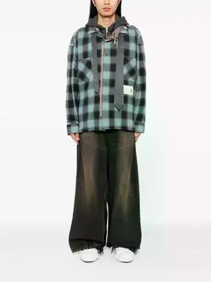 Mihara Yasuhiro Wide-leg Double Layer Denim Trousers