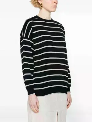 Lorena Antoniazzi Striped Cotton Blend Jumper