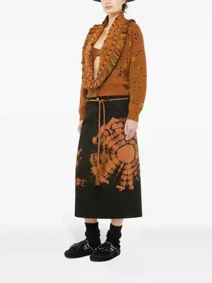 Alanui Bandana-pattern Cashmere Cardigan