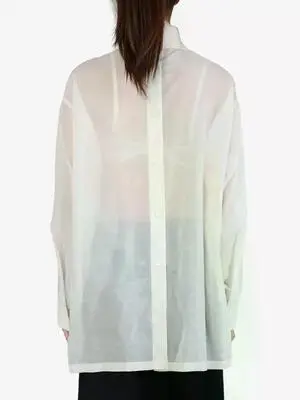 Issey Miyake Sheer Wool Blend Blouse