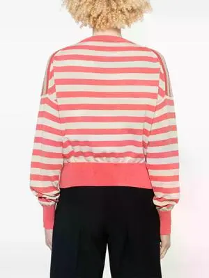 DANIELE FIESOLI Striped Crew Neck Long Sleeve Jumper