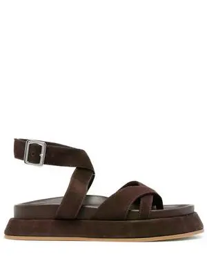 GIABORGHINI Flat Sandals - Brown