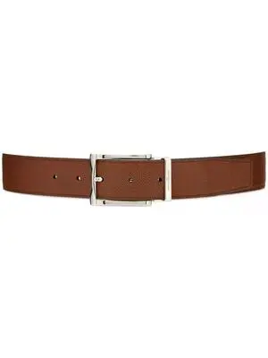 FERRAGAMO Logo-engraved Reversible Belt - Brown