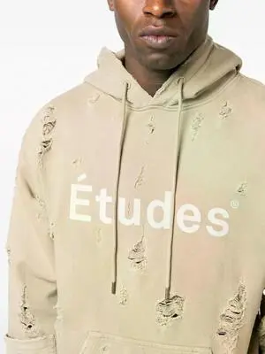 Études Studio Ensemble Distressed-effect Hoodie