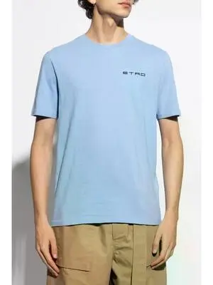 Etro Embroidered Logo Crewneck T-shirt