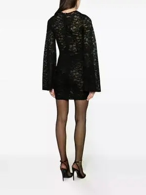 Dolce & Gabbana Mini Wide-sleeve Lace Dress