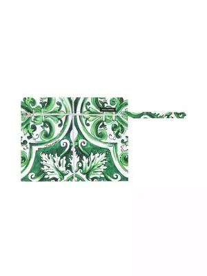 Dolce & Gabbana Majolica-print Drawstring Swim Shorts