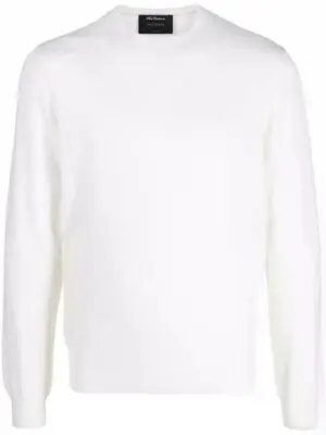 DELL'OGLIO Cashmere Crew Neck Jumper - Neutrals