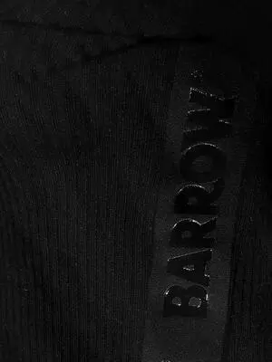 BARROW Logo-print Ribbed Jumper - Black