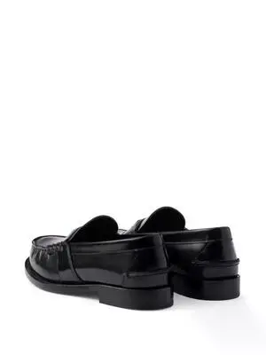 Prada Brushed Leather Loafers