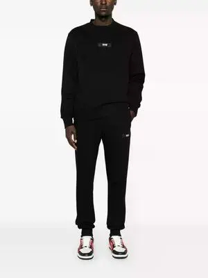 Versace Logo-patch Cotton Track Pants