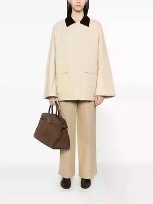TOTEME Country Coat With Corduroy Collar - Neutrals